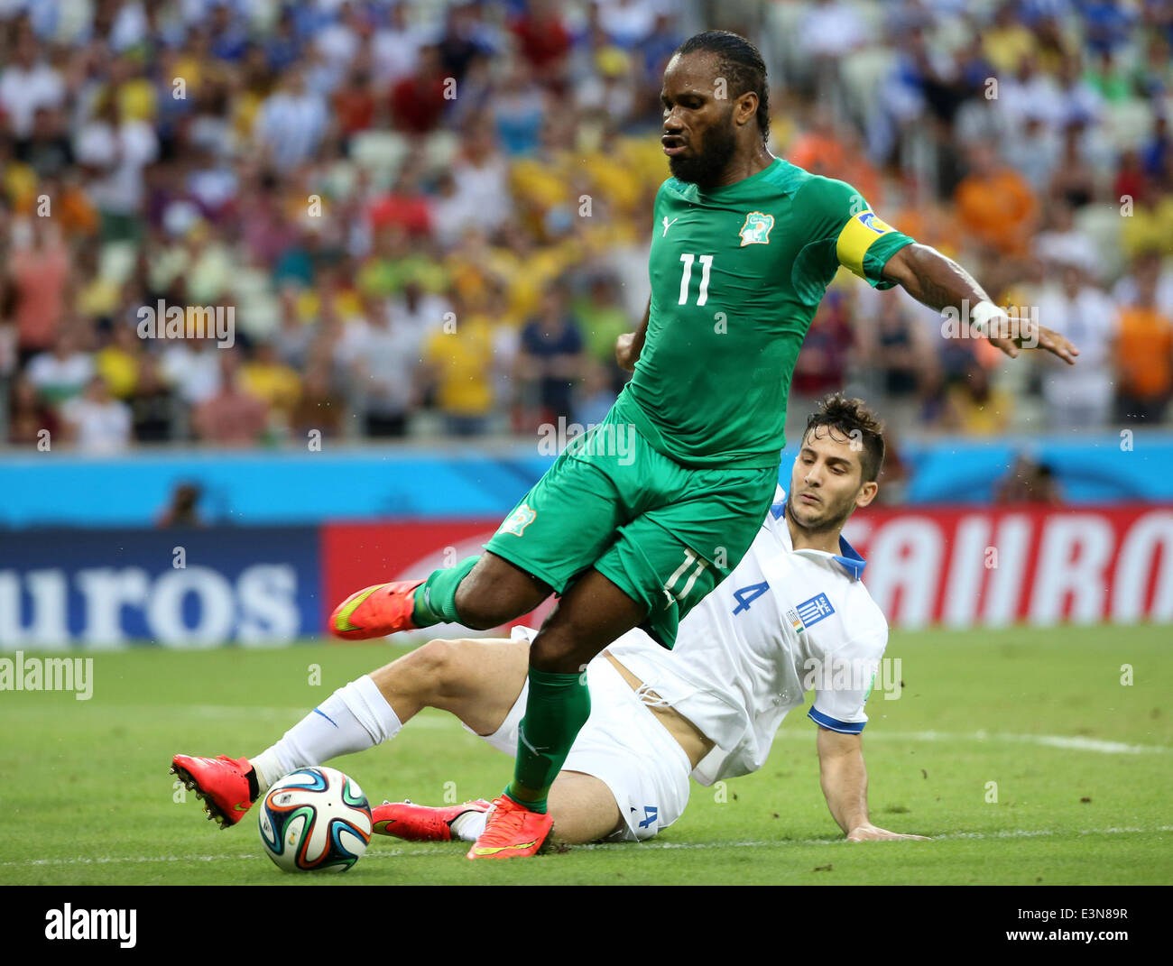 Fortaleza, Brazil. 24th June, 2014. Cote d'Ivoire's Didier Drogba ...