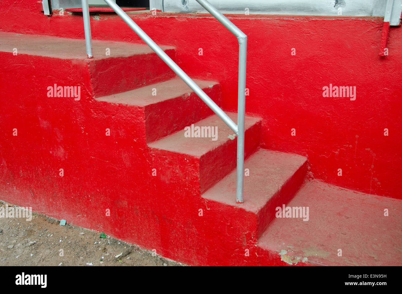 Red stair red staircase hi-res stock photography and images - Alamy