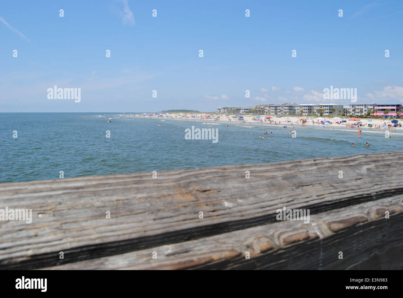 Overlooking the Pier Stock Photo - Alamy