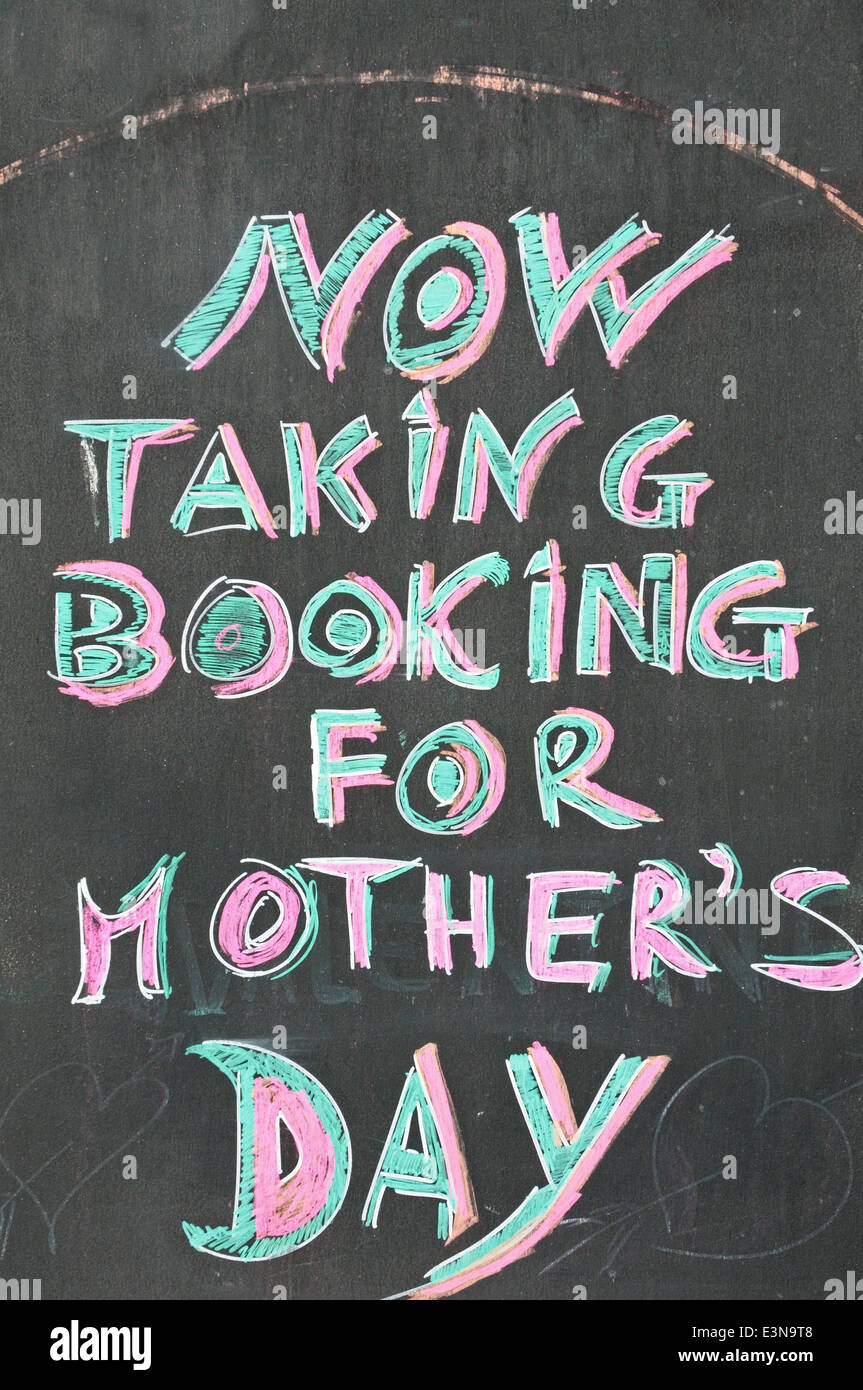 Now taking bookings for Mothers Day chalkboard, Lichfield ...