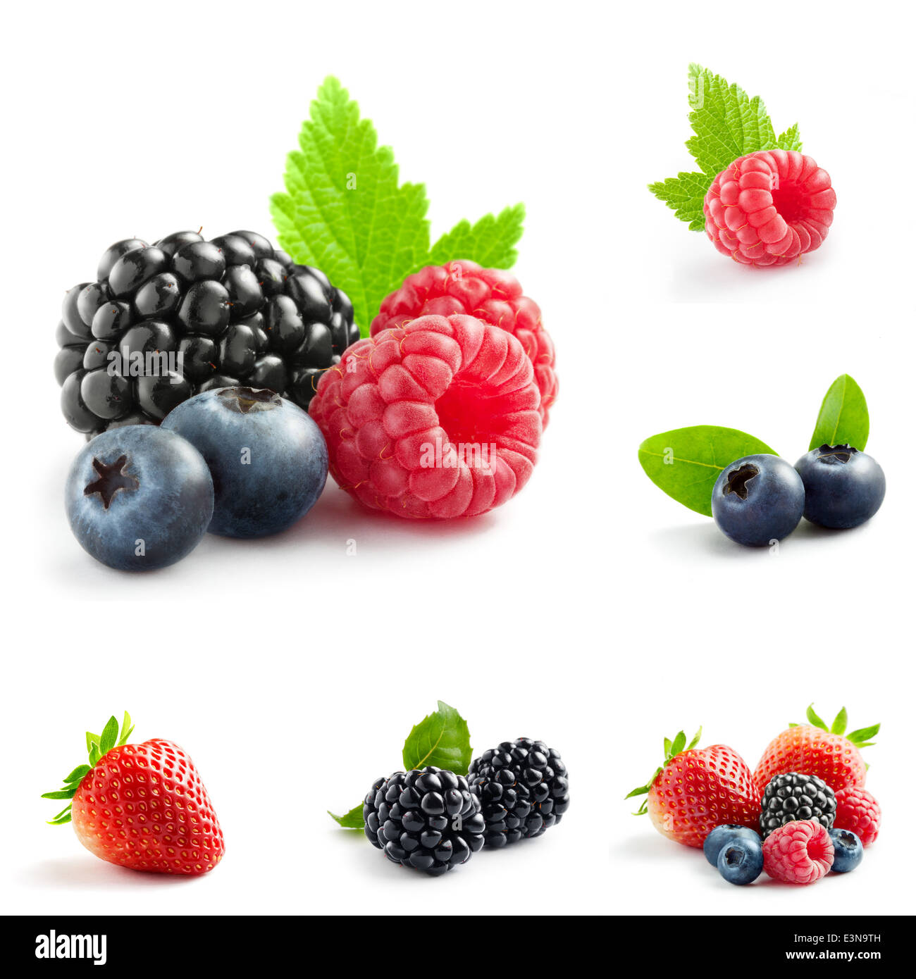 berry theme mix composed of different images Stock Photo - Alamy
