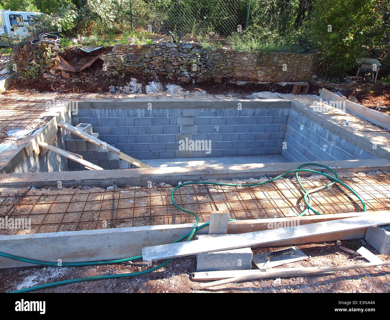 A Swimming Pool under construction Stock Photo - Alamy
