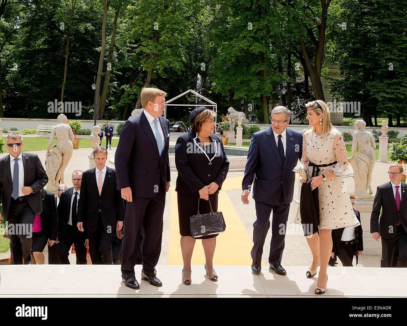 Dutch King Willem-Alexander, Anna Komorowska, Queen Maxima and ...