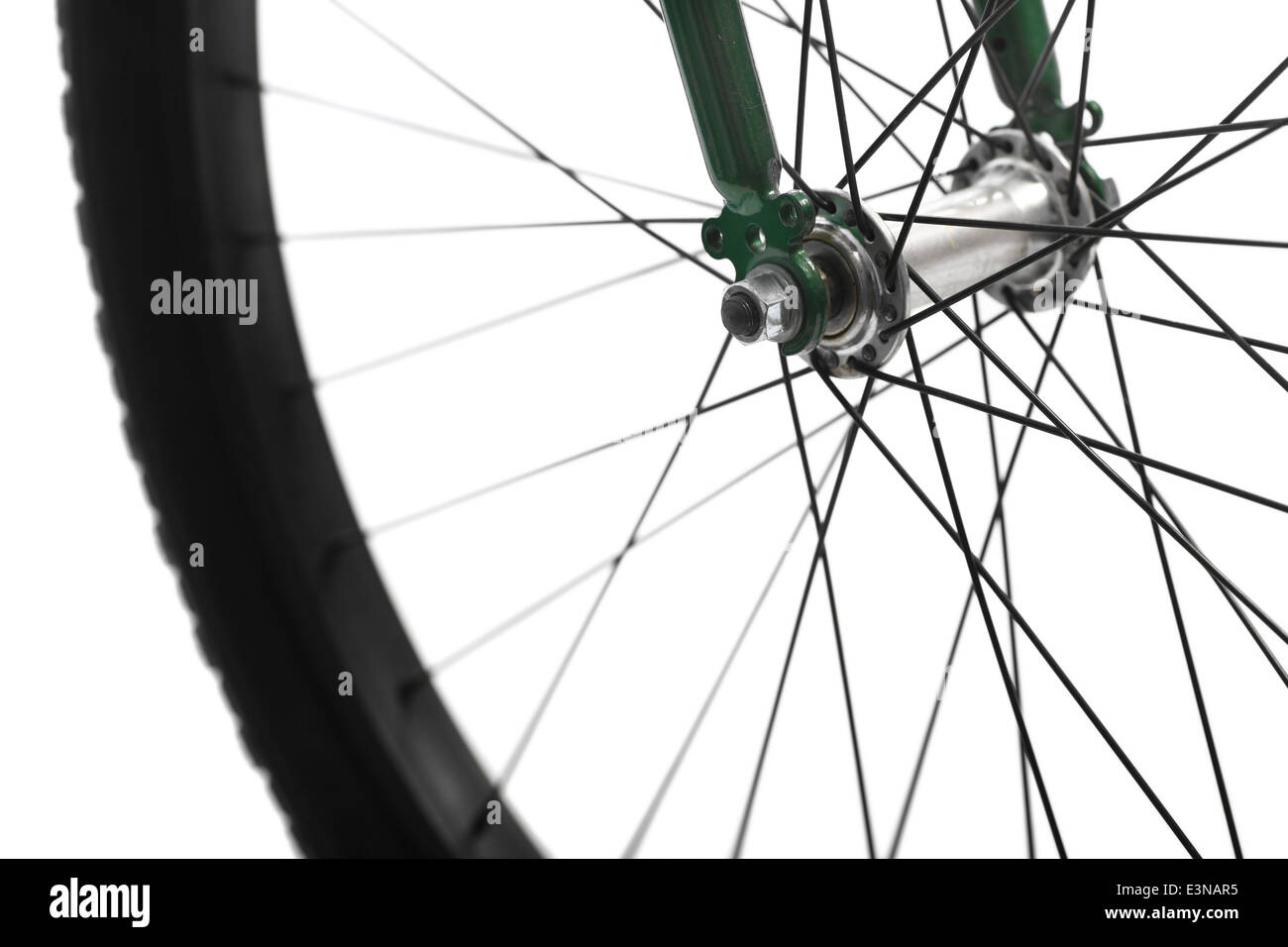 Color detail of the wheel of a bicycle, with spokes Stock Photo - Alamy