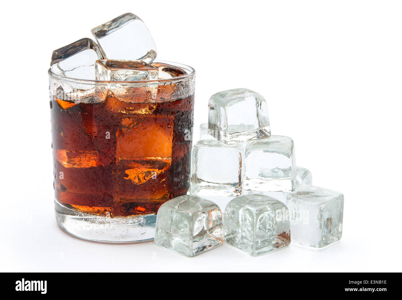 cup of cola and ice with clipping path 2 Stock Photo - Alamy