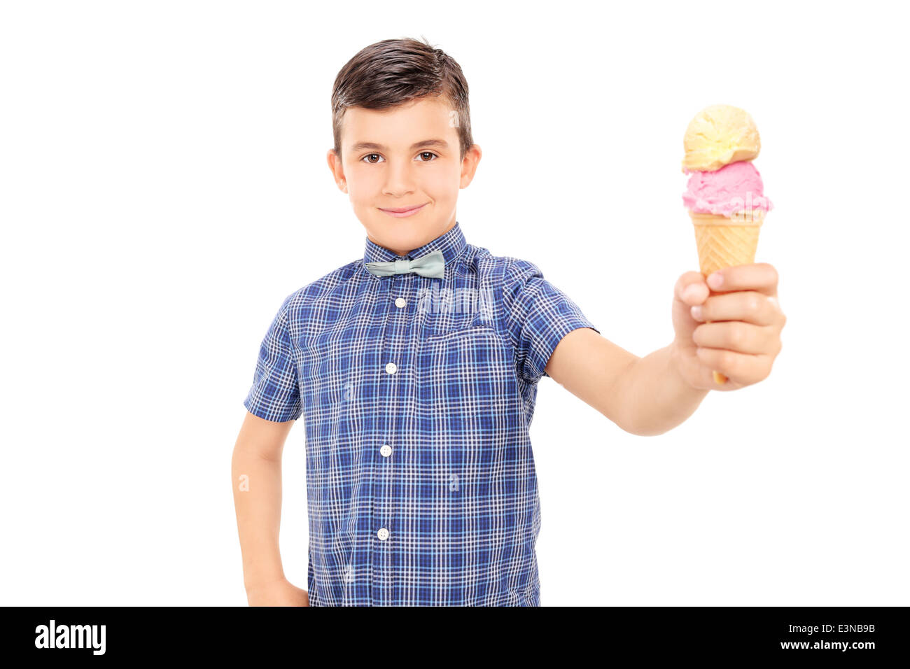 Boy holding ice hi-res stock photography and images - Alamy