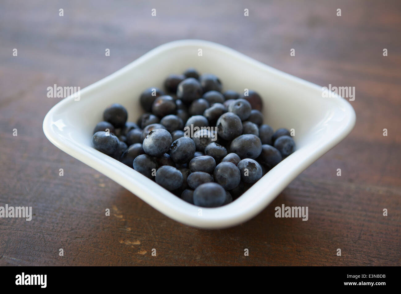Close-up of blueberries in bowl on table Stock Photo - Alamy