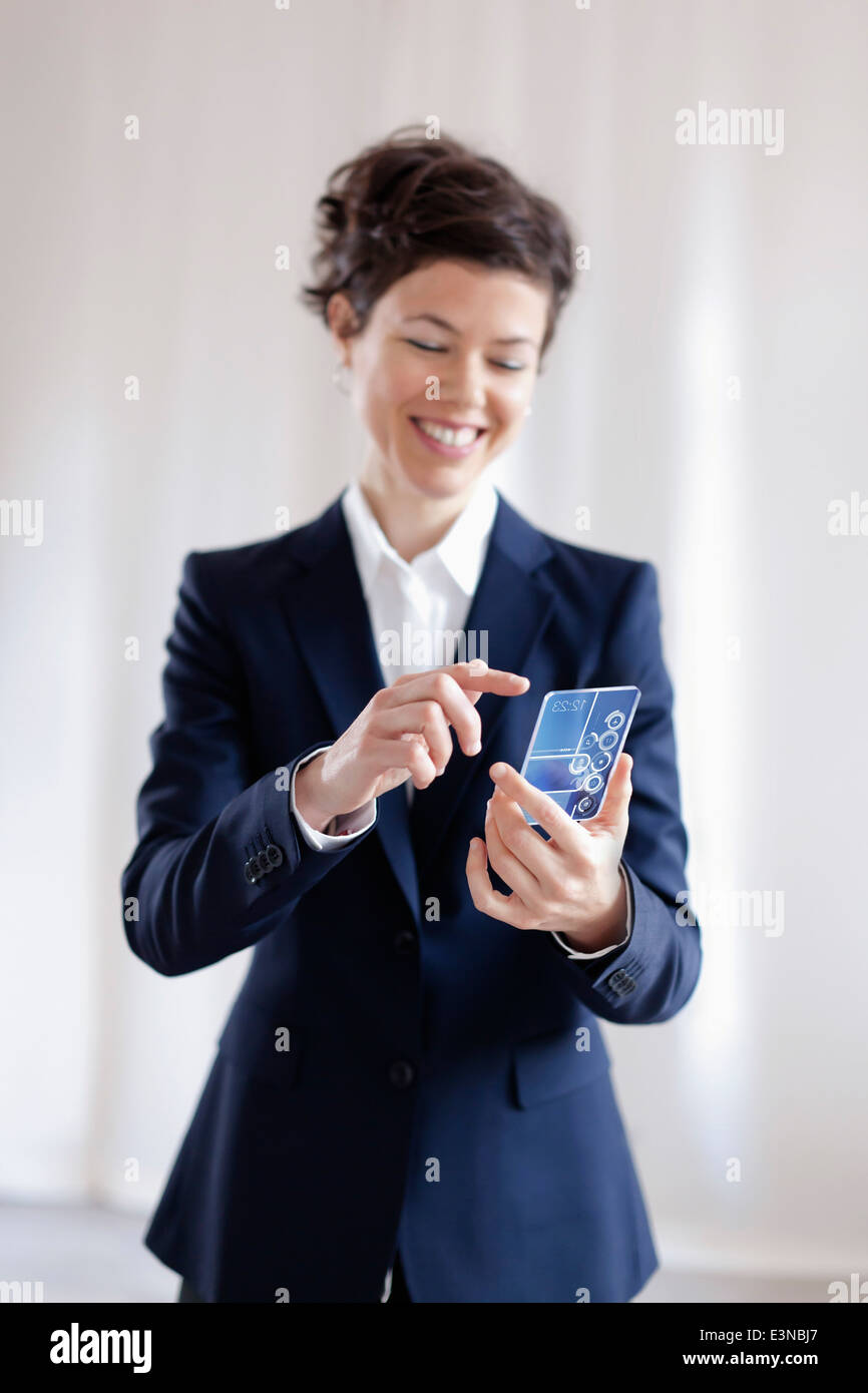 Transparent smartphone hi-res stock photography and images - Alamy