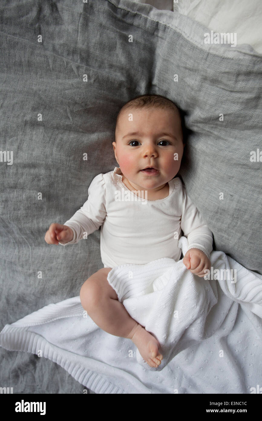 Portrait baby under blanket hi-res stock photography and images - Alamy