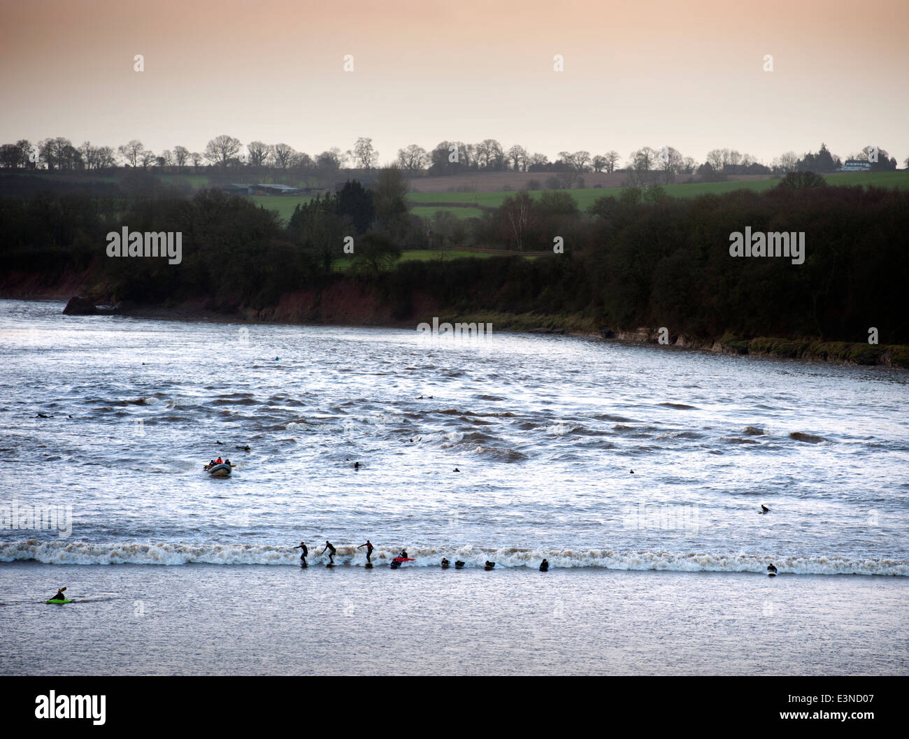 Severn tidal bore on river hi-res stock photography and images - Alamy