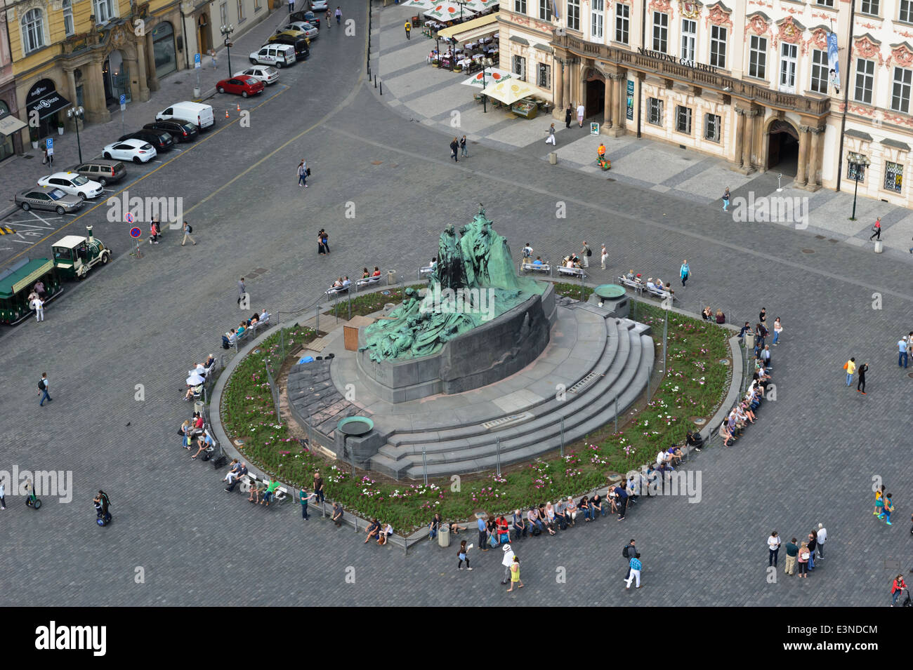 Panoramic view of the Old Town Square from the Astronomical Tower ...