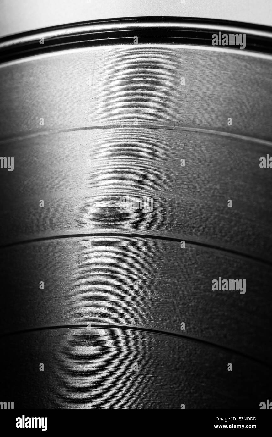 Retro vinyl music record Black and White Stock Photos & Images - Alamy