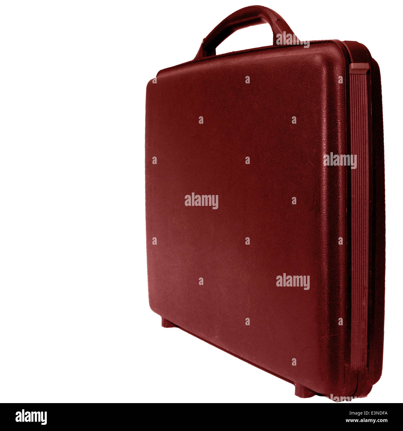 Red briefcase on a white background Stock Photo - Alamy