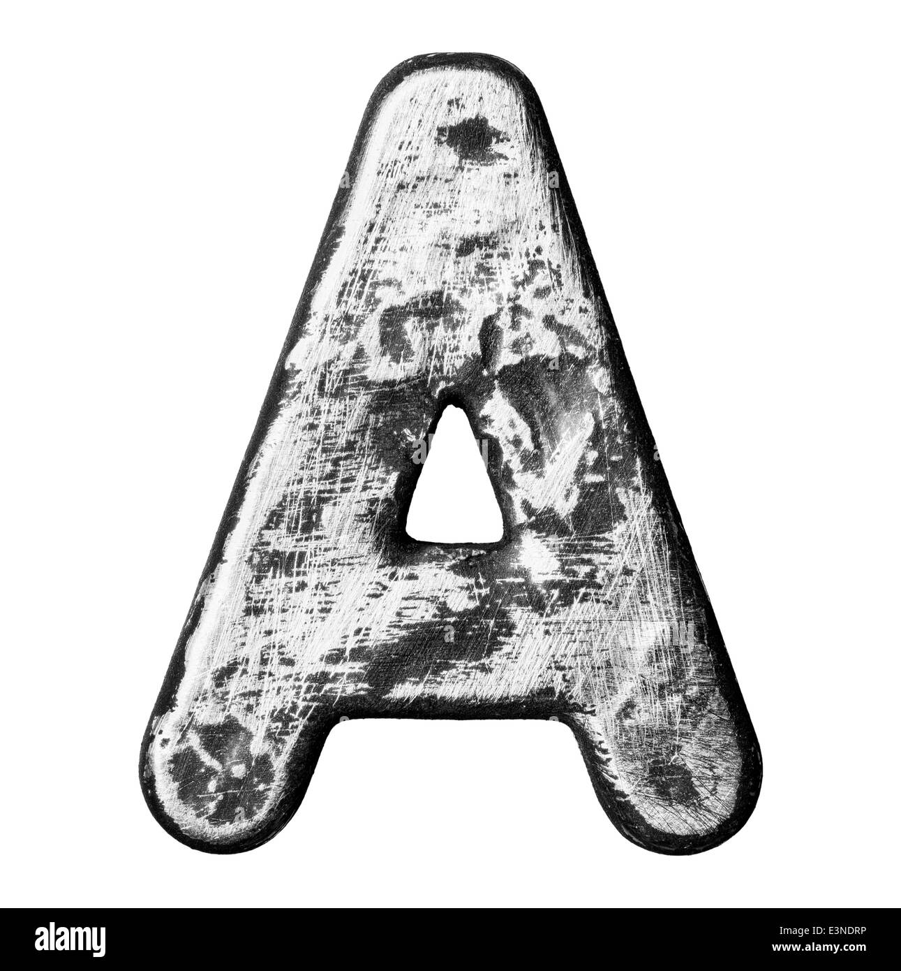 Metal alloy alphabet letter Stock Photo - Alamy