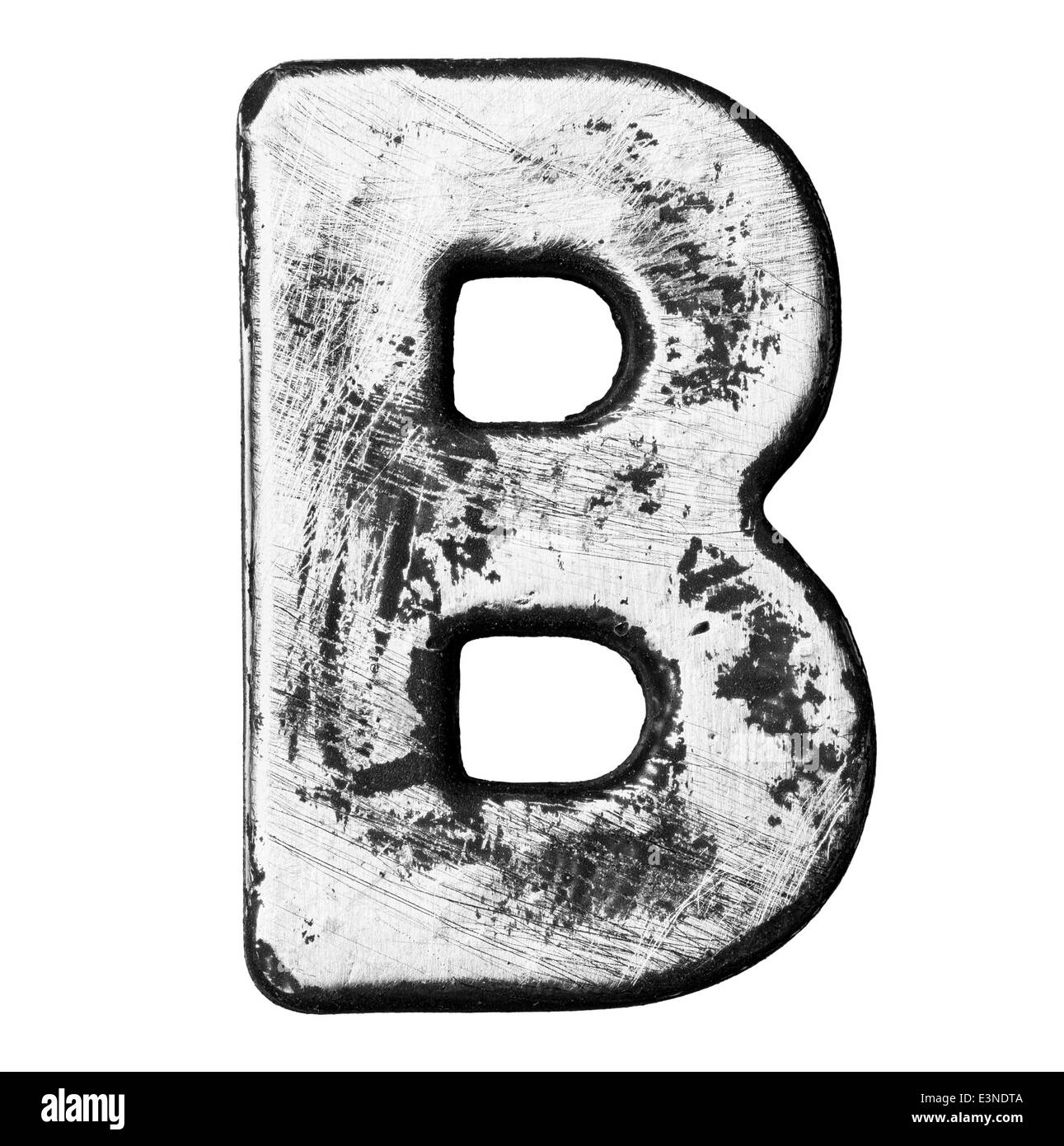 Metal alloy alphabet letter Stock Photo - Alamy