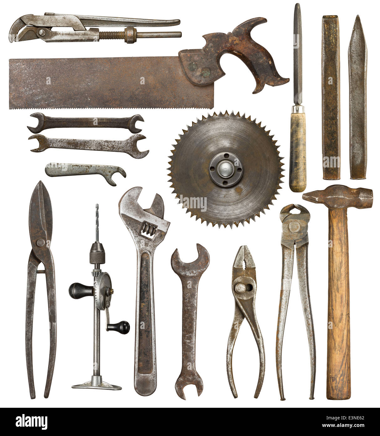 Rusty old garage tools hi-res stock photography and images - Alamy