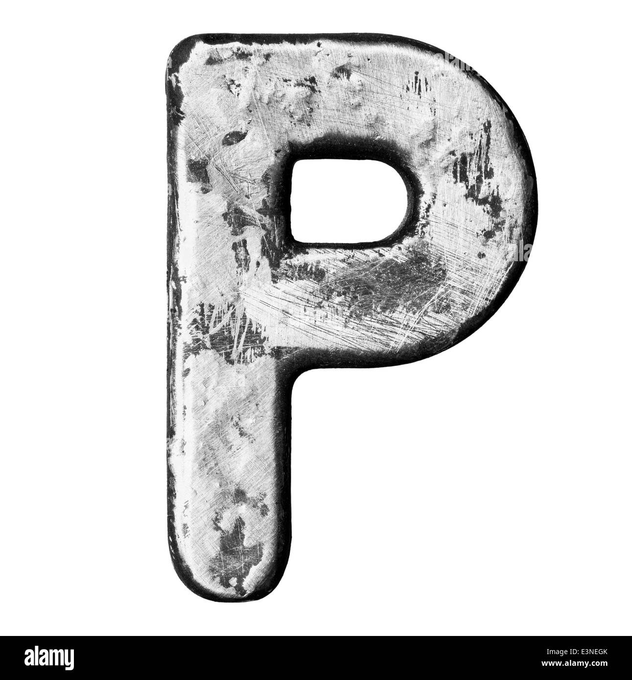Metal alloy alphabet letter Stock Photo - Alamy