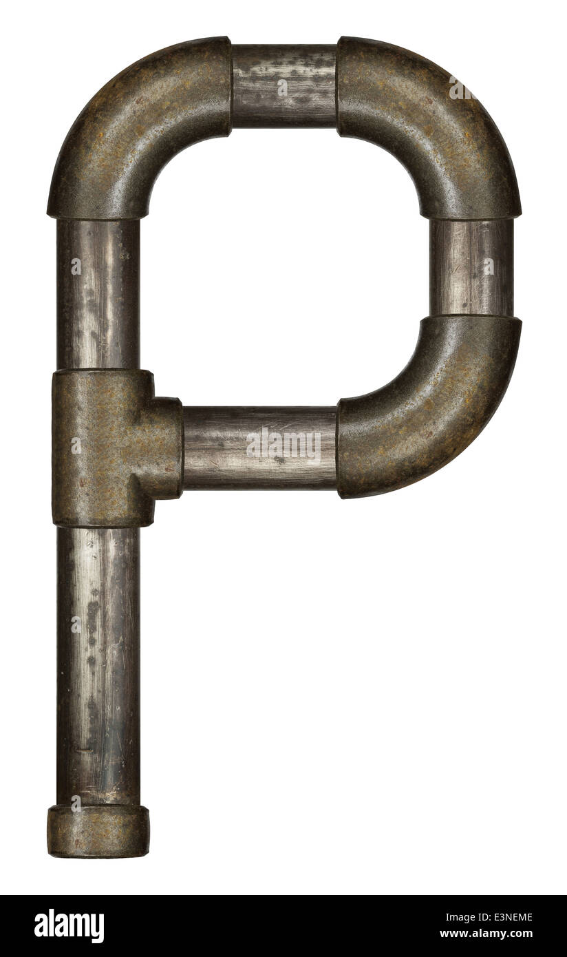 Industrial metal pipe alphabet letter hi-res stock photography and ...