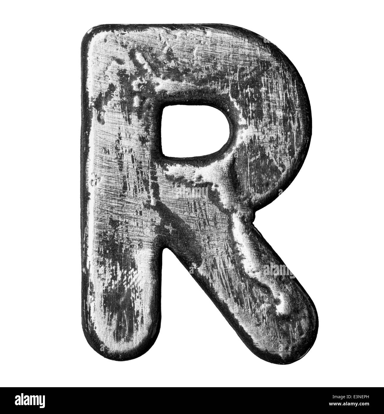 Metal alloy alphabet letter Stock Photo - Alamy