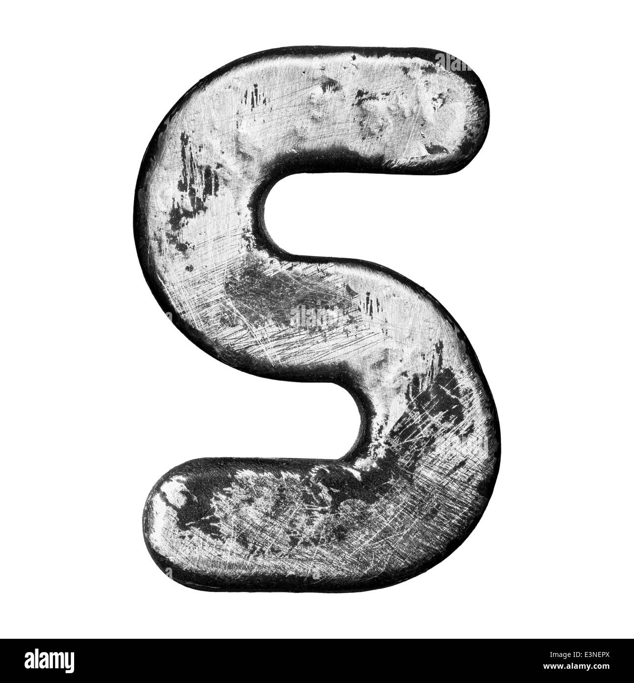 Metal alloy alphabet letter Stock Photo - Alamy