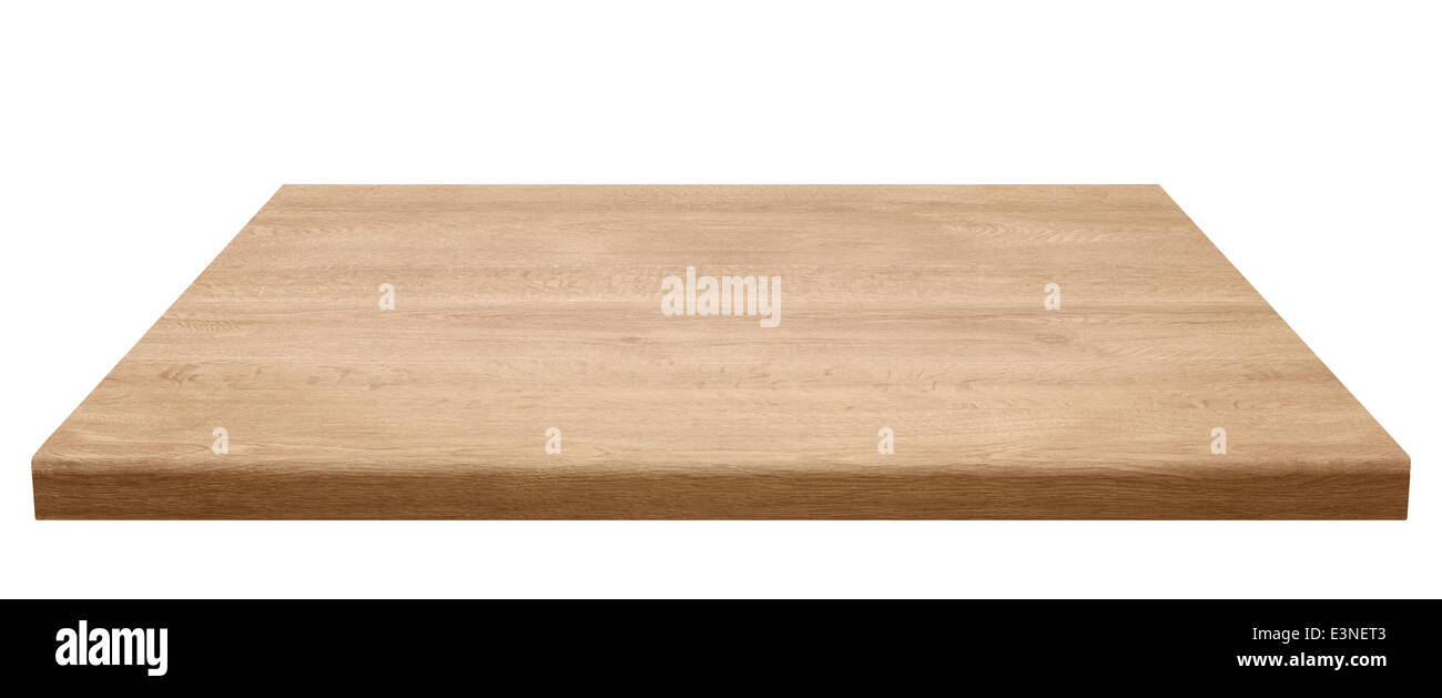 Wooden table top, isolated Stock Photo - Alamy