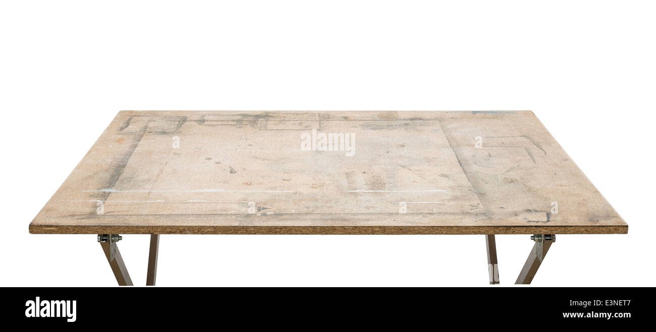 Workshop table top, isolated Stock Photo - Alamy
