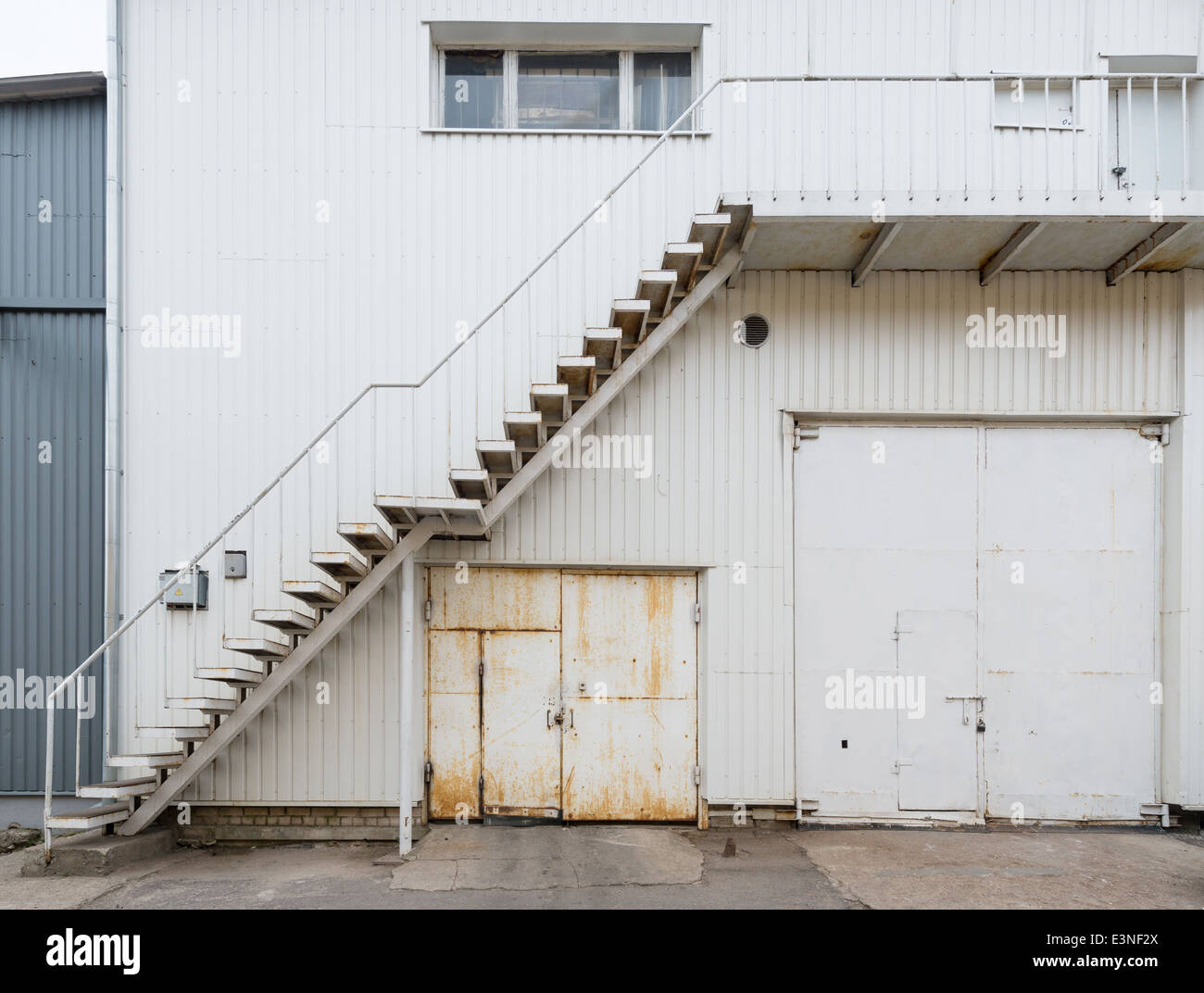 Urban background. Warehouse doors Stock Photo - Alamy
