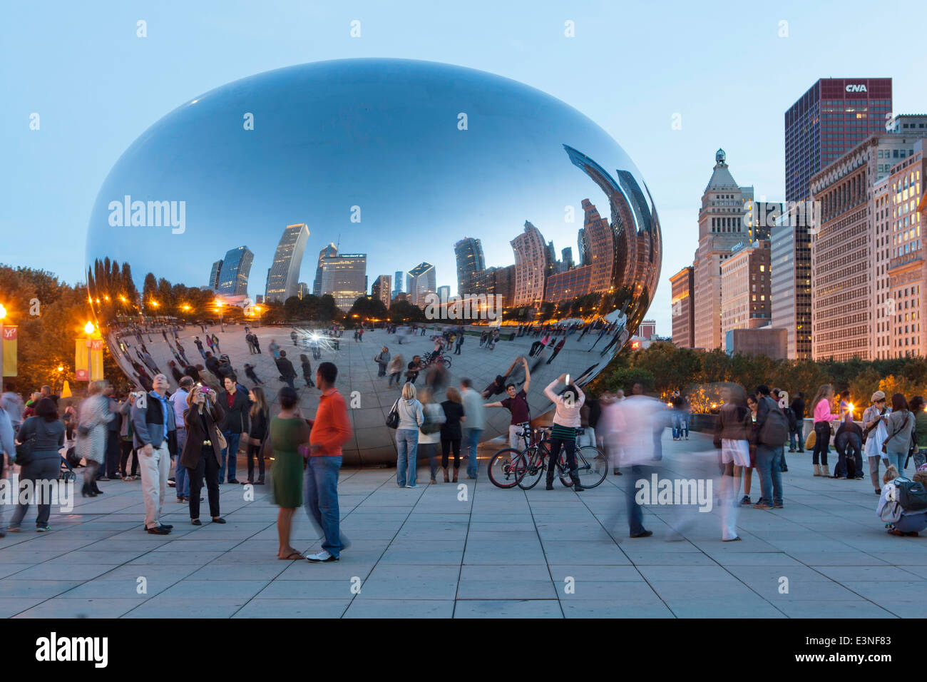 Cloud Gate Sculpture in Millennium Park, Chicago, Illinois, United ...