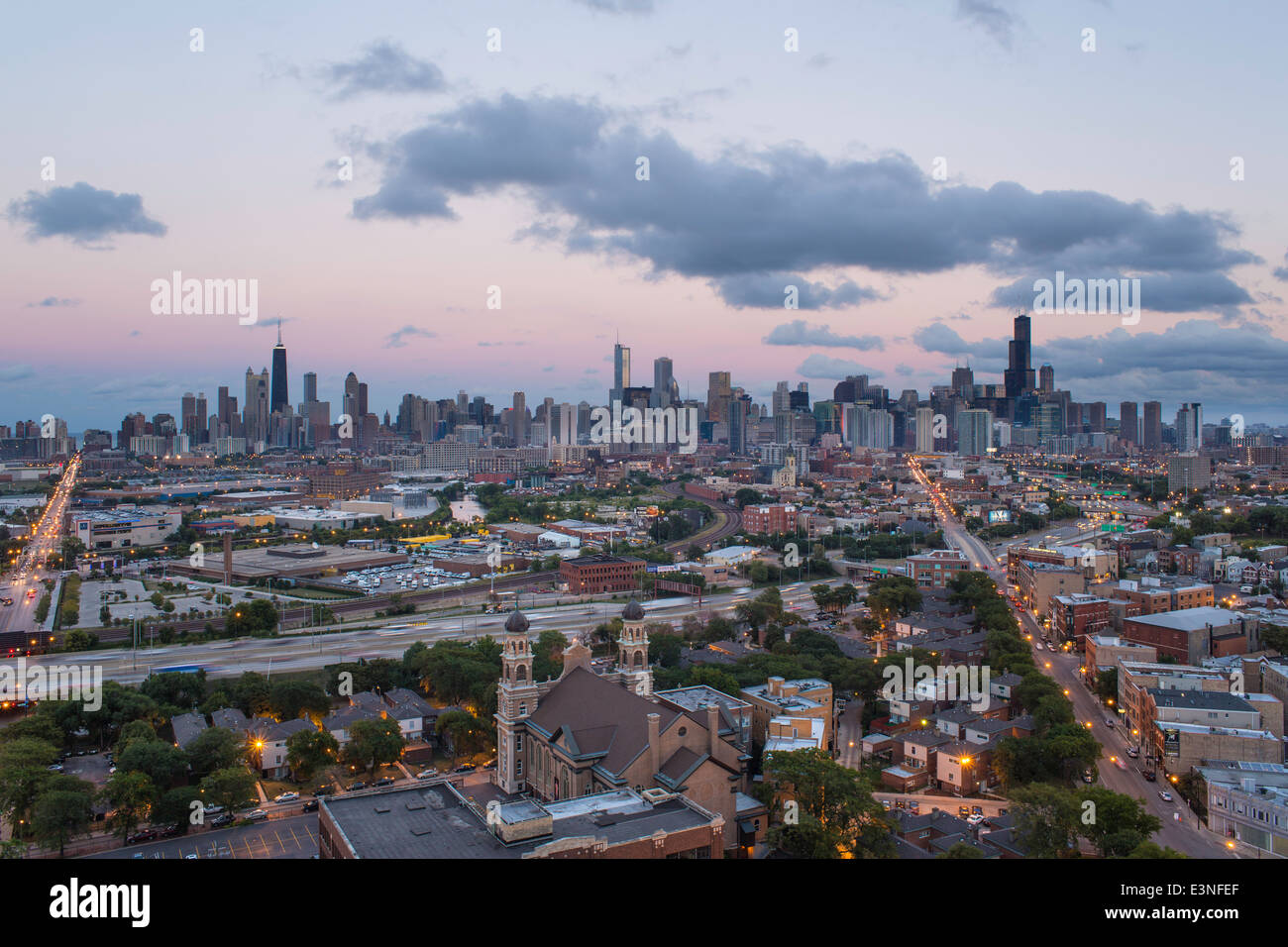 Chicago city skyscrapers hi-res stock photography and images - Alamy