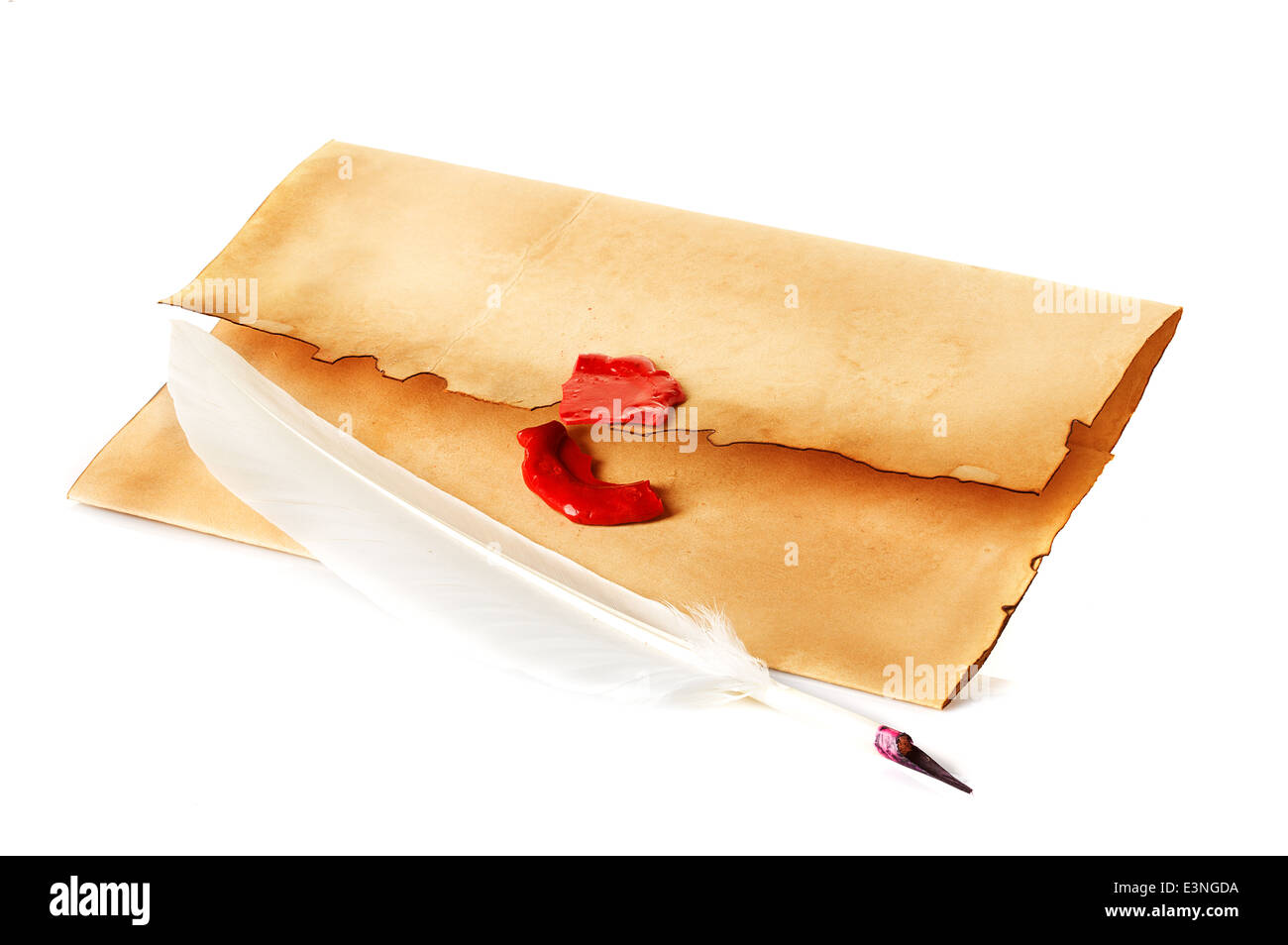 Old envelope Cut Out Stock Images & Pictures - Alamy
