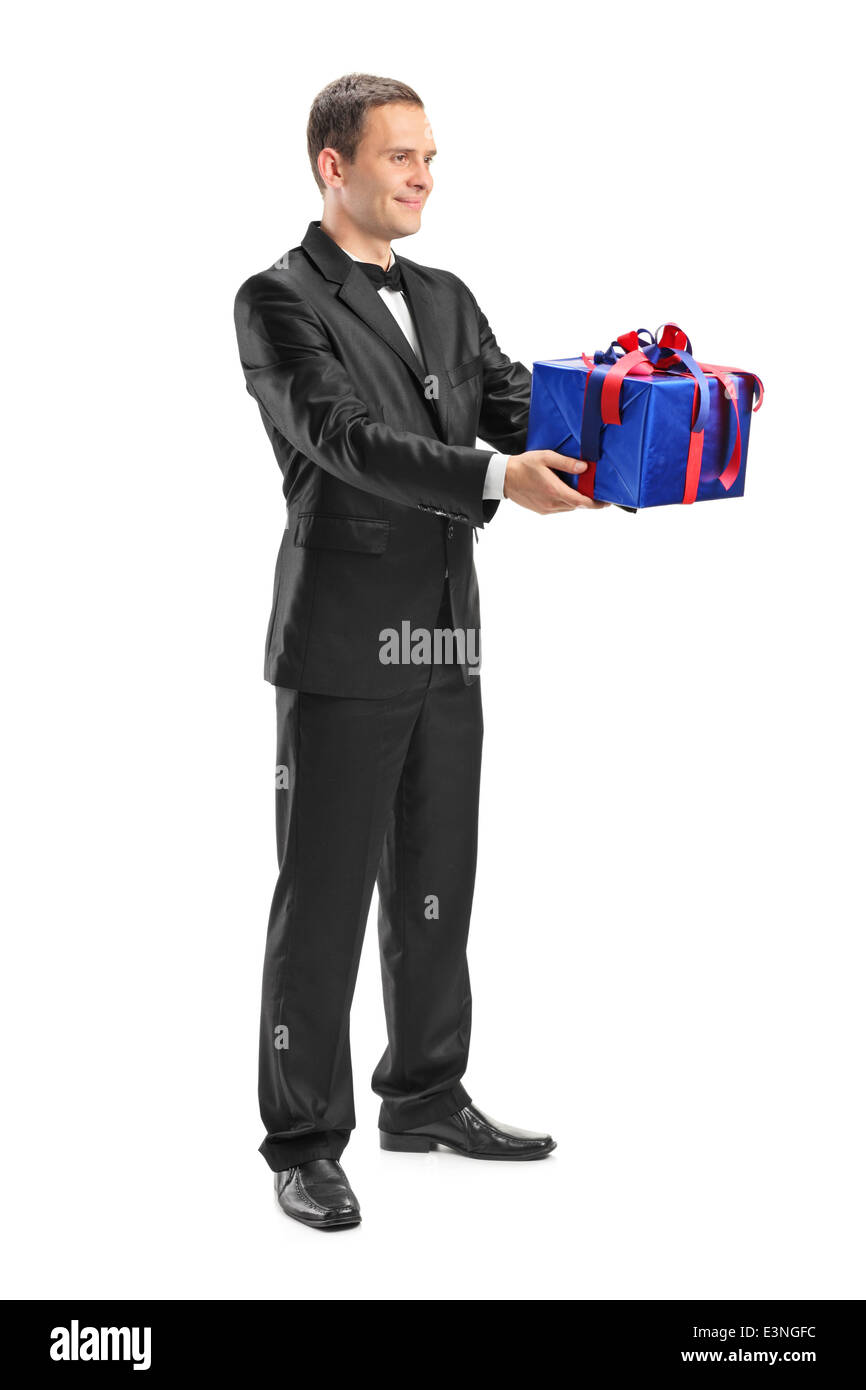 Guy present Cut Out Stock Images & Pictures - Alamy