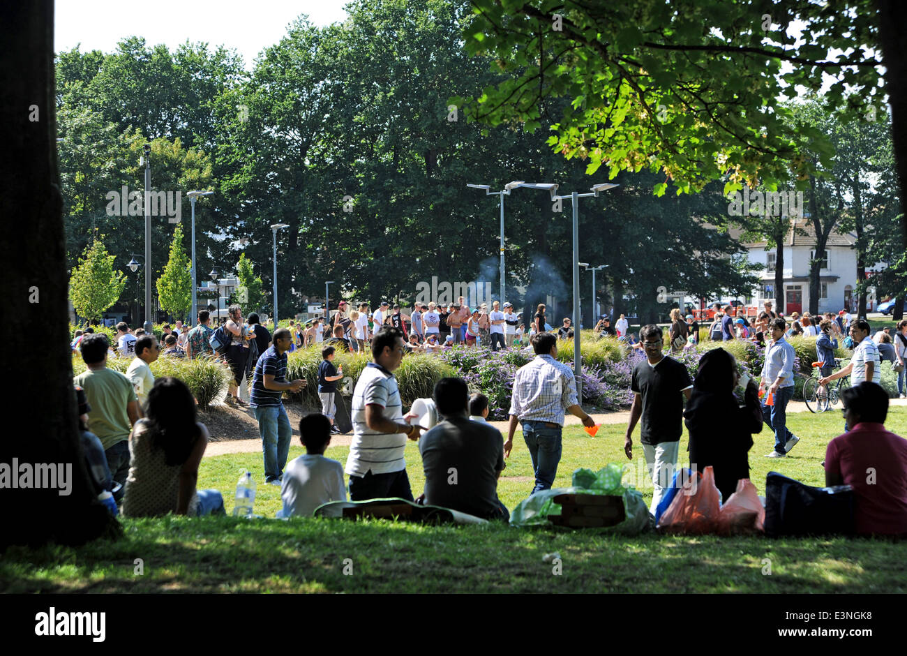 The Level Brighton public park and space on busy summers day UK Stock ...