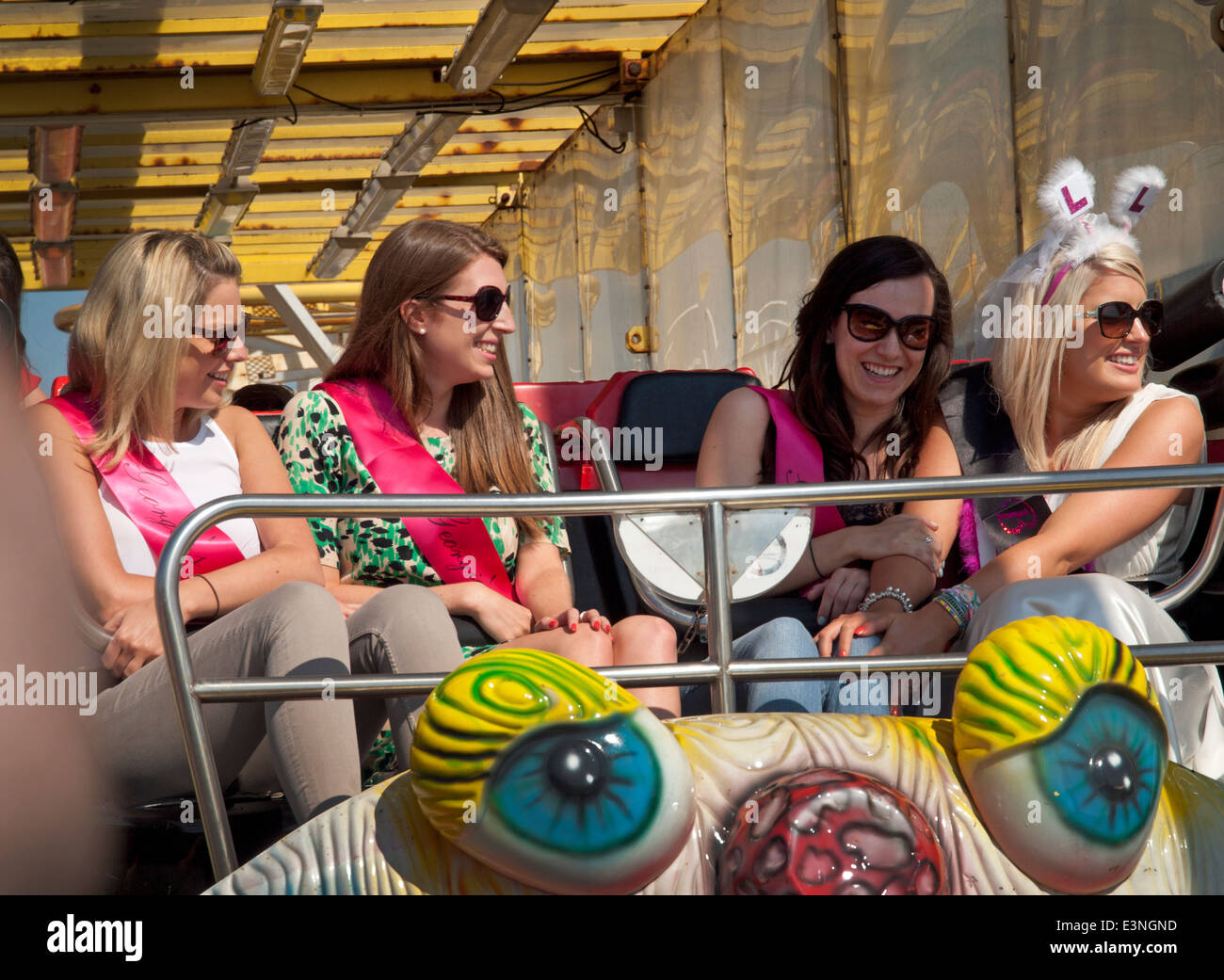 A group of girls at a hen party in Brighton Stock Photo - Alamy