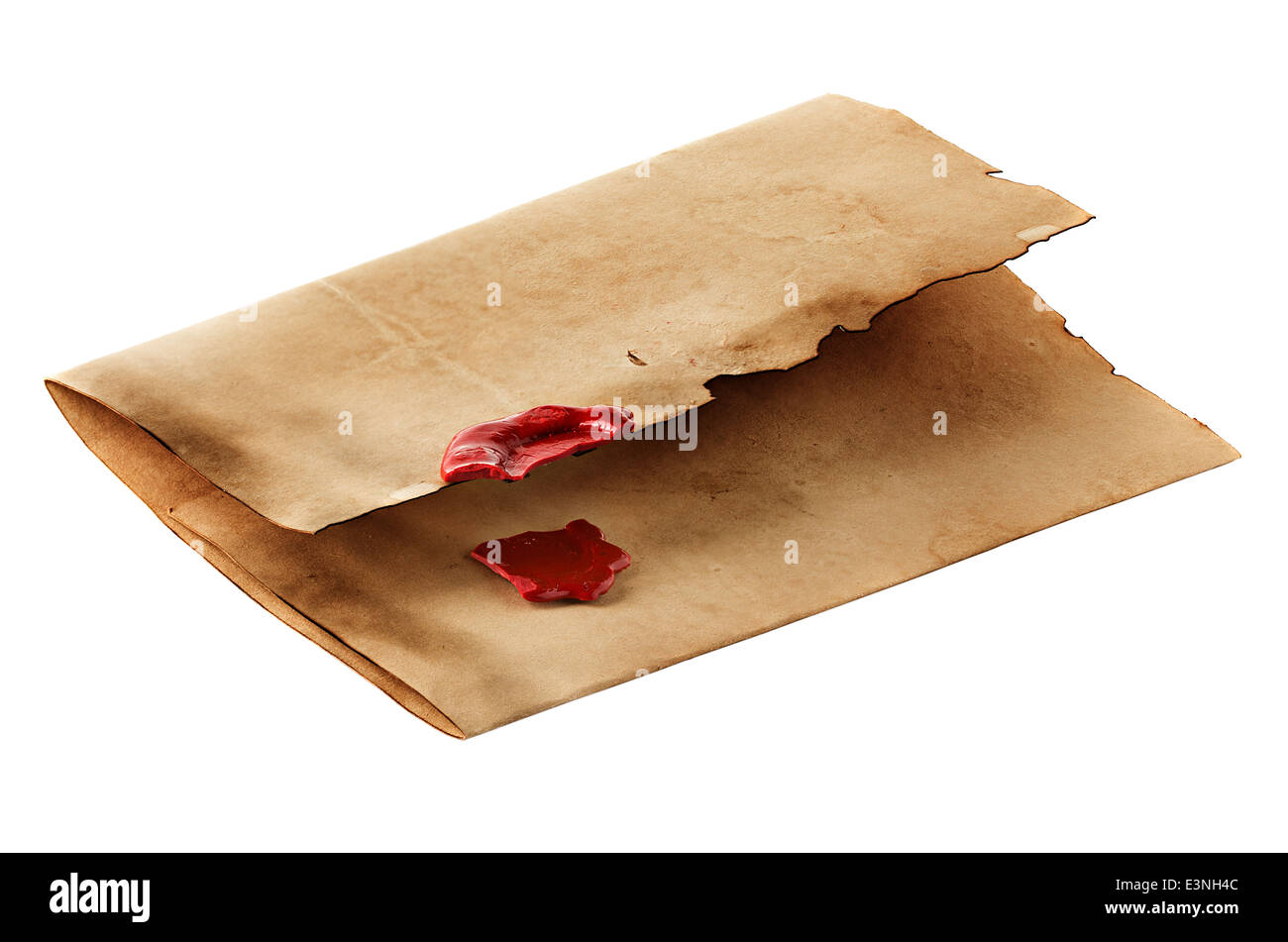 old, vintage envelope isolated Stock Photo - Alamy