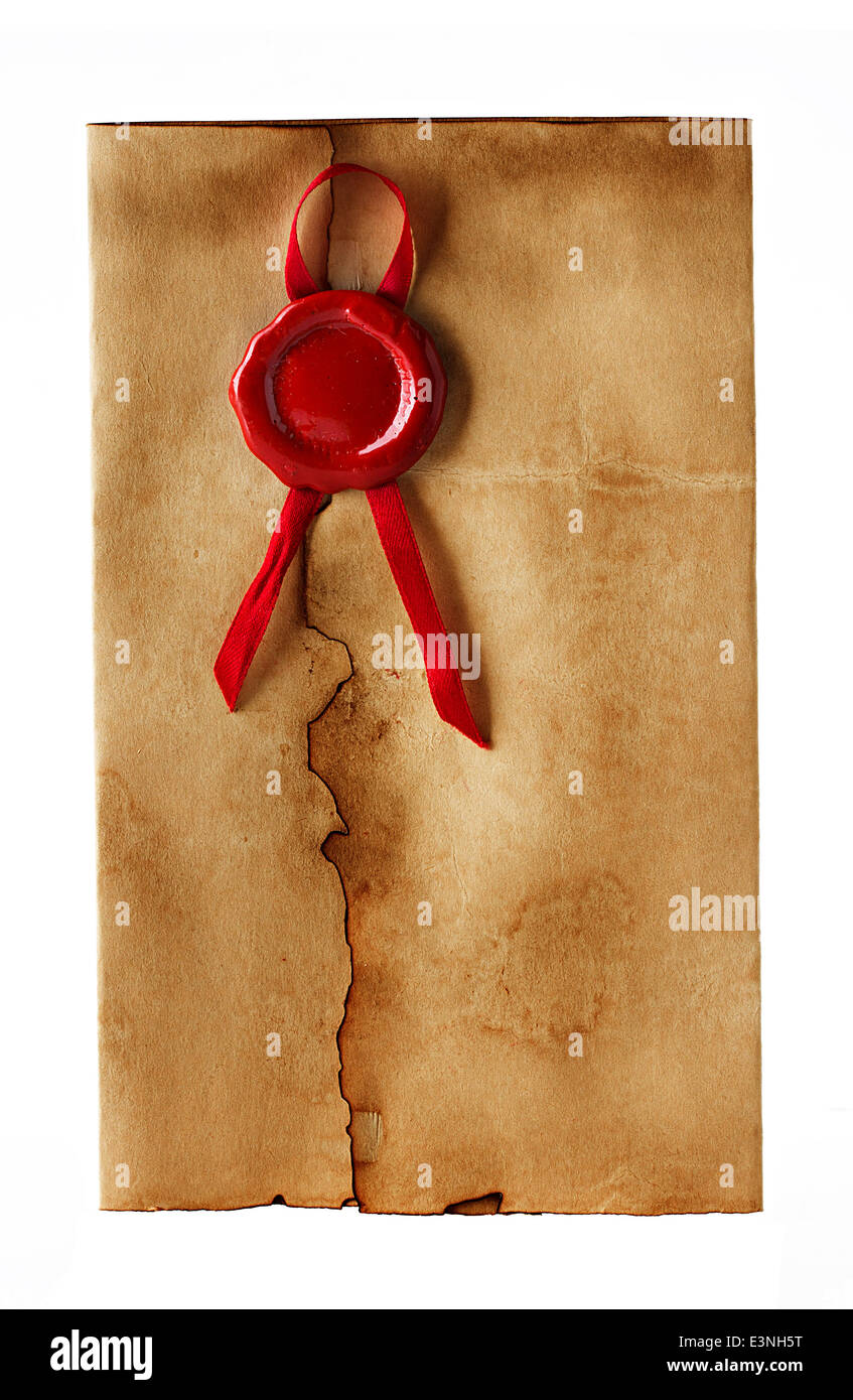 old, vintage envelope isolated Stock Photo - Alamy