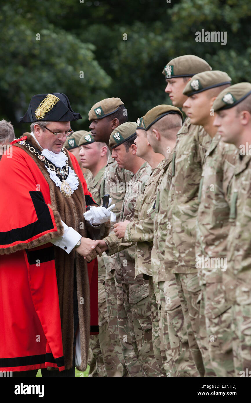 Tamworth, Staffordshire, UK. 26th June, 2014. Tamworth Mayor Richard ...