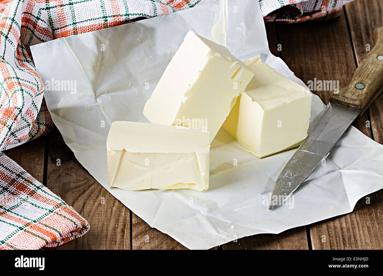 Spreading creamy butter on slice hi-res stock photography and images ...