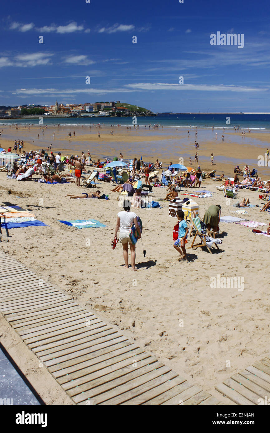 City of Gijon, Xixon, Asturias, Spain Stock Photo - Alamy