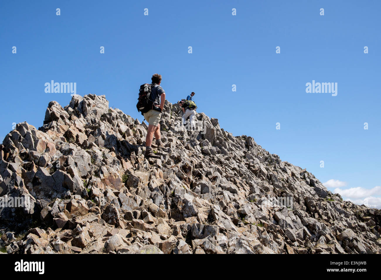 Walking And Scrambling Over Rocky High Resolution Stock Photography and ...