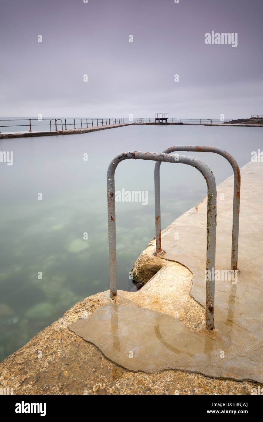 La Vallette open air bathing pools, St Peter Port, Guernsey Stock Photo ...