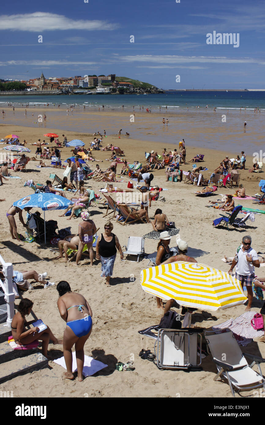 City of Gijon, Xixon, Asturias, Spain Stock Photo - Alamy