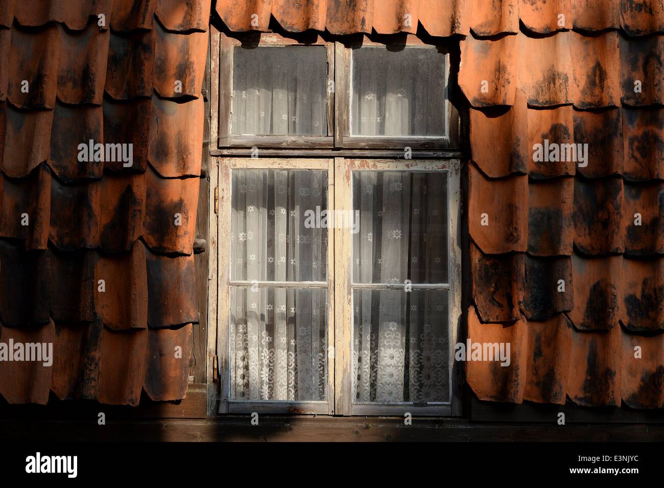 The window of a house, Germany, 18. June 2014. Photo: Frank May Stock ...