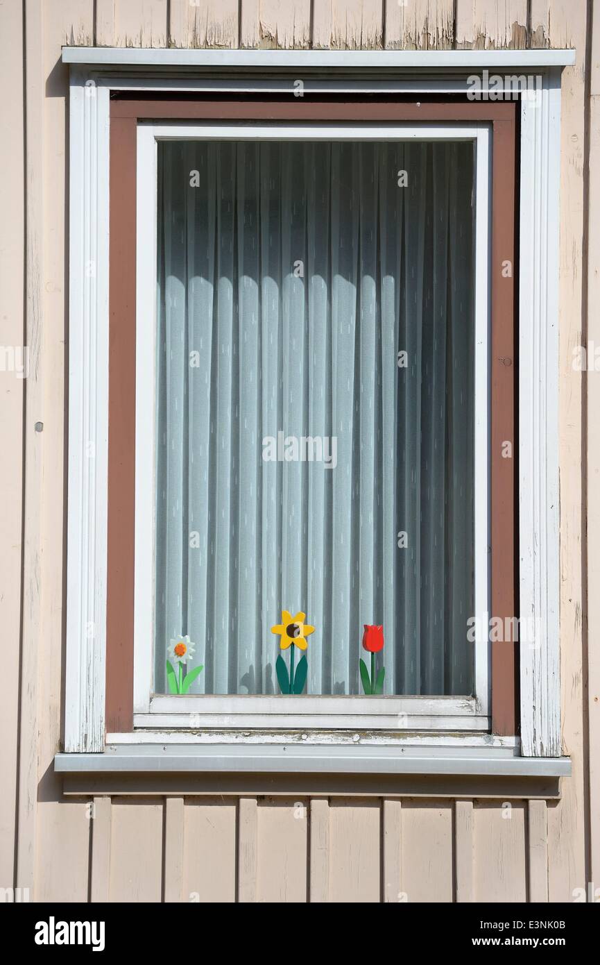 The window of a house, Germany, 18. June 2014. Photo: Frank May Stock ...
