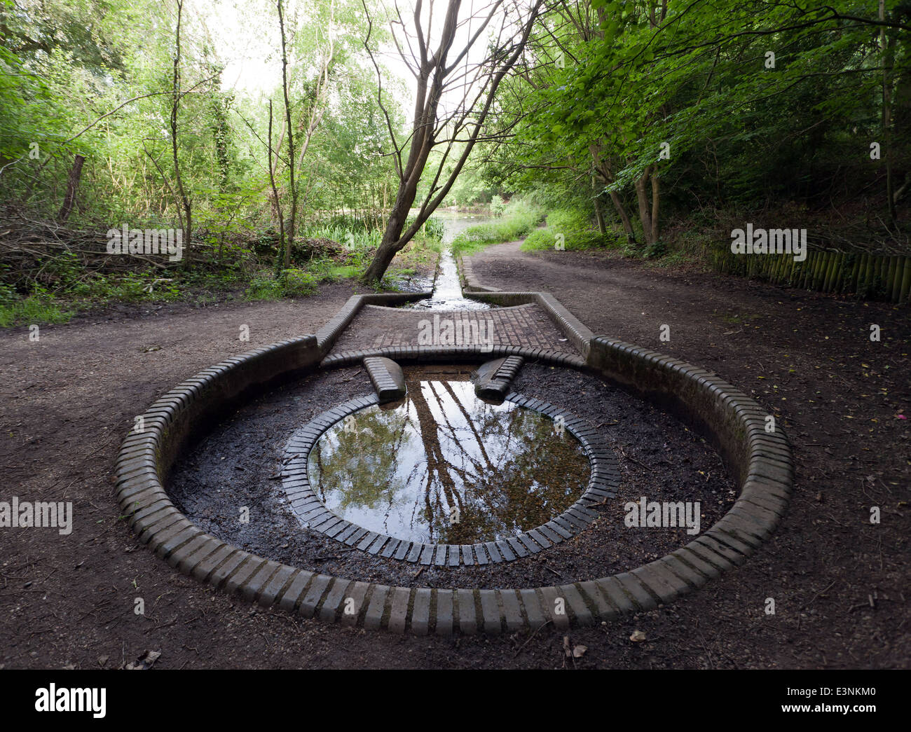 A view of Caesar's Well, Keston, Kent. This well is the source of the ...