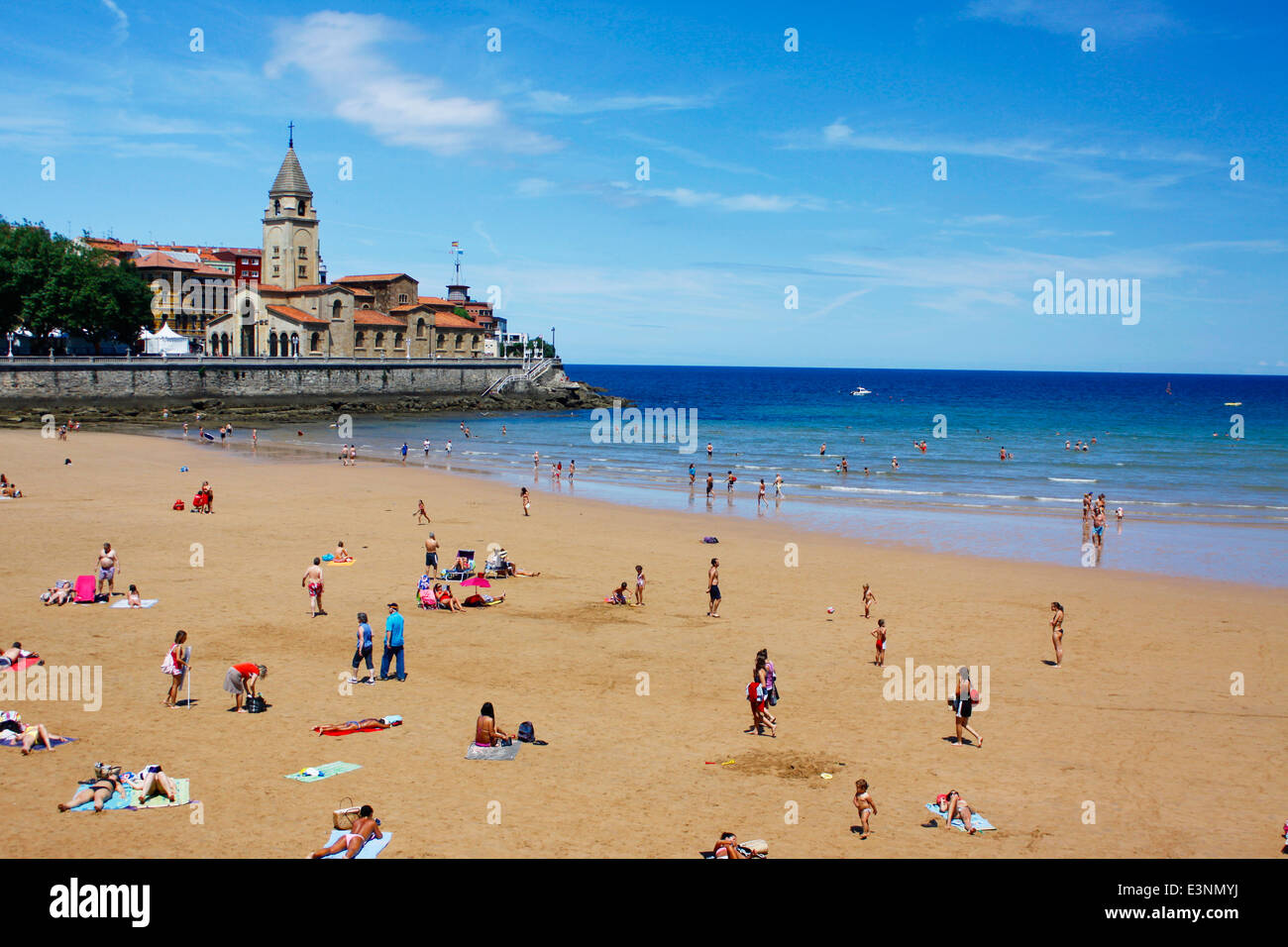 City of Gijon, Xixon, Asturias, Spain Stock Photo - Alamy