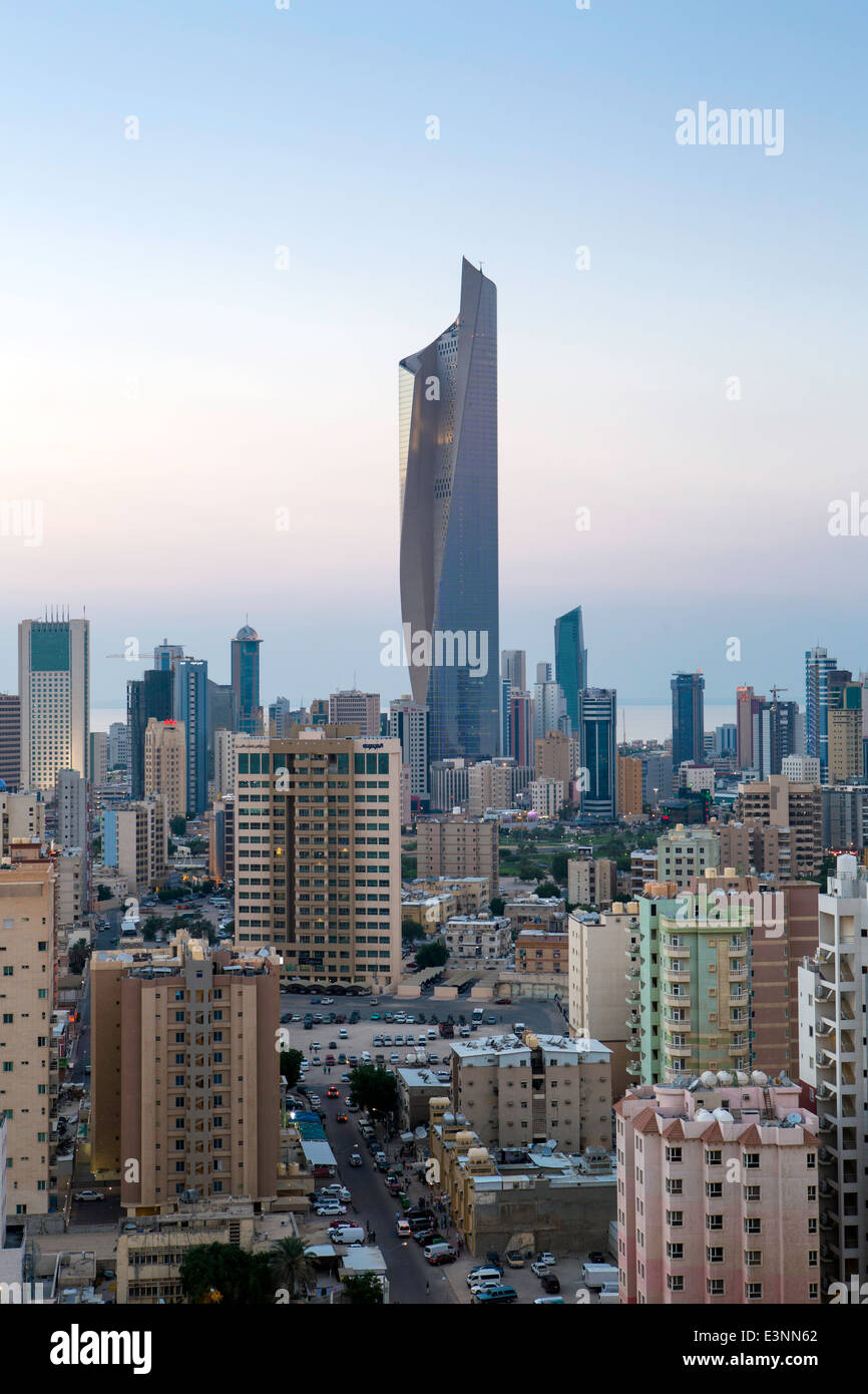 Kuwait City, the Al Hamra building, tallest in Kuwait completed in 2011 ...