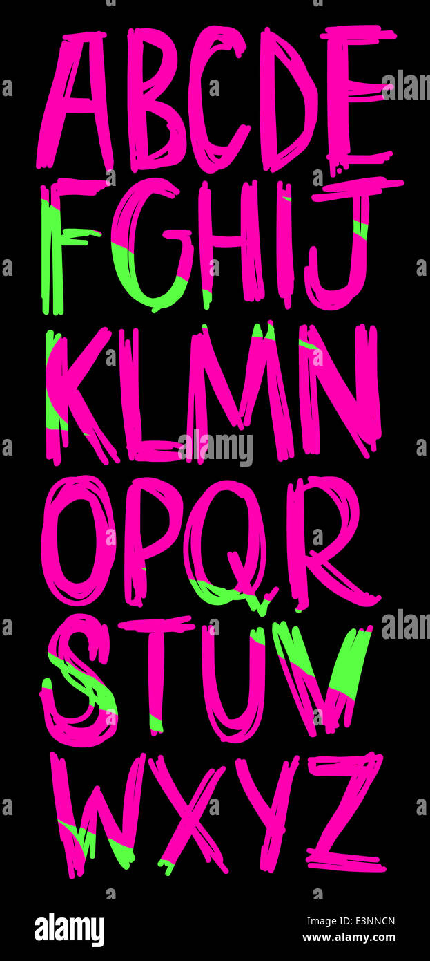 Illustration of alphabet Stock Photo - Alamy