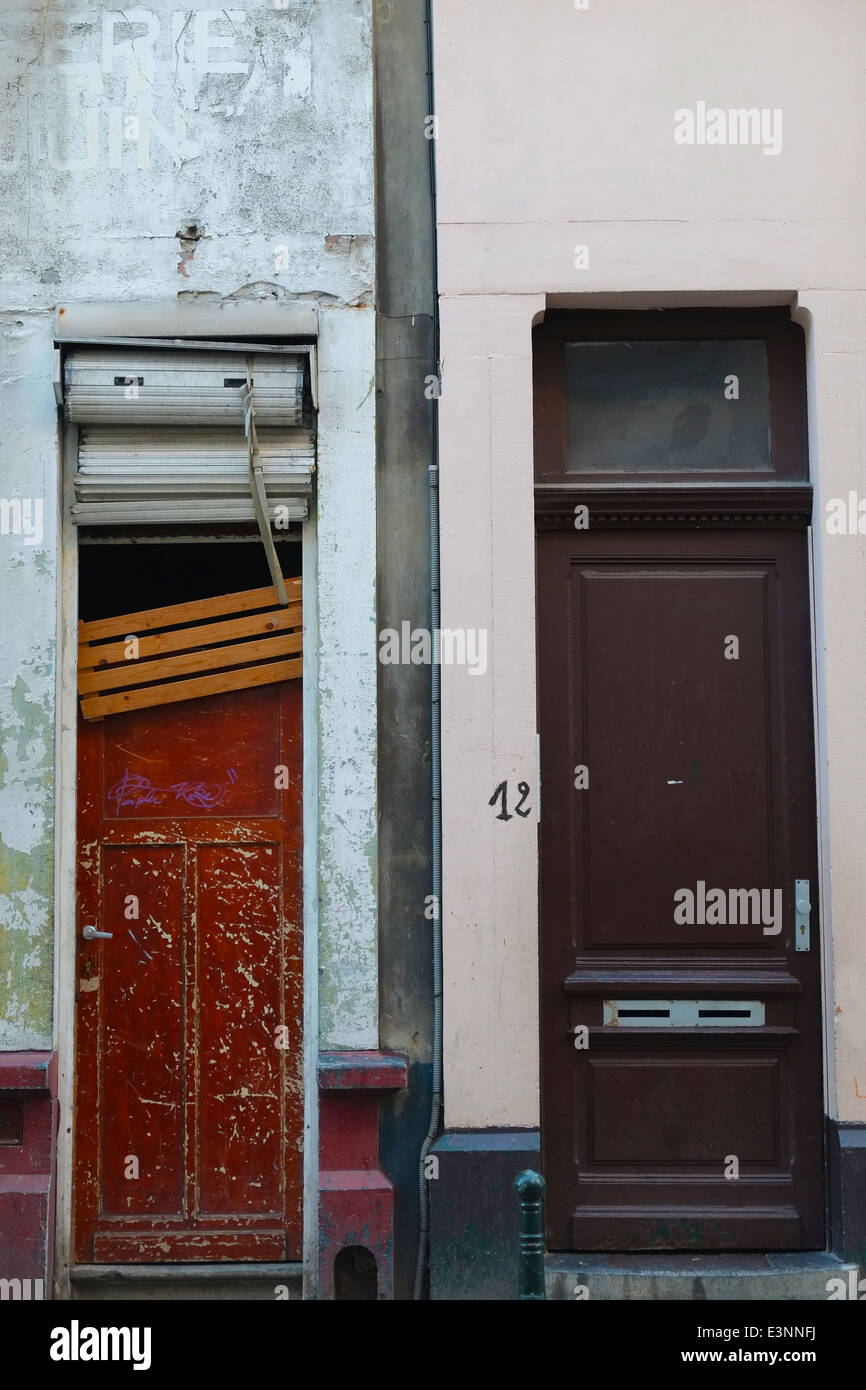 Two doors. Which one do you pick Stock Photo - Alamy