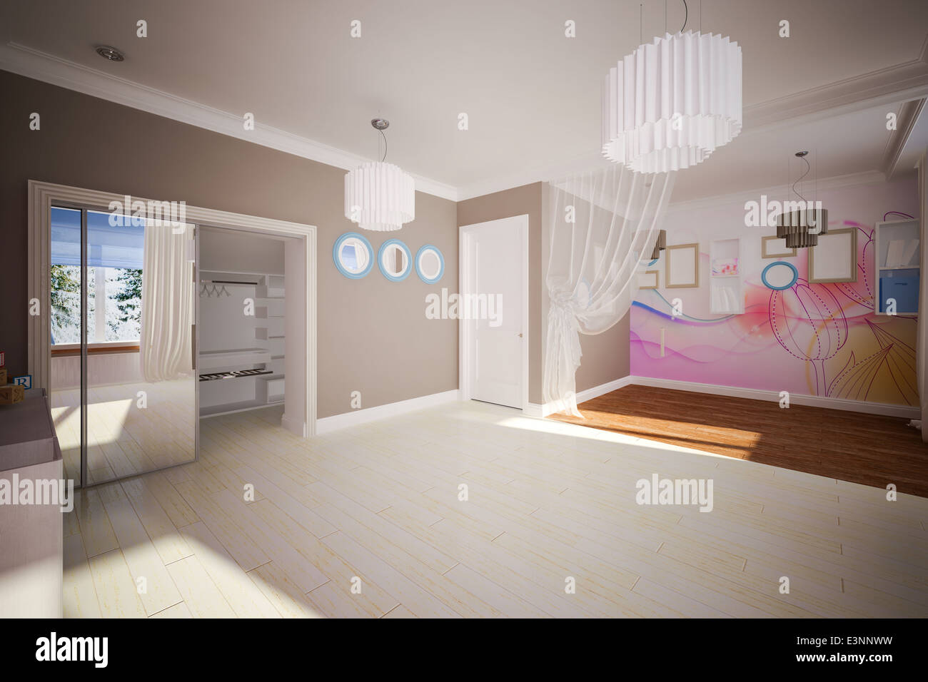 Interior empty room in modern style. Interior design Stock Photo - Alamy