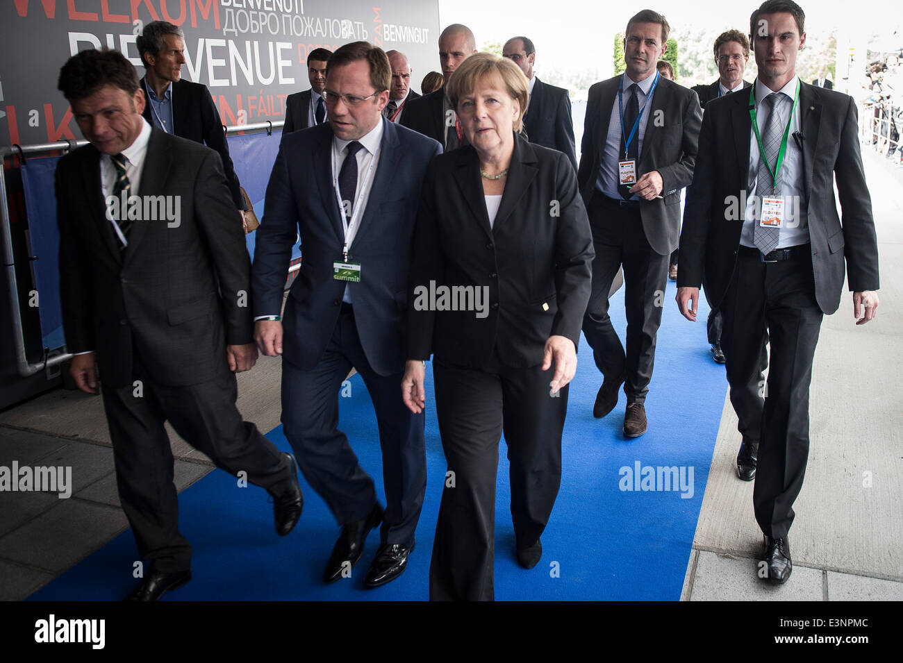 German Federal Chancellor Angela Merkel arrives at the European People ...